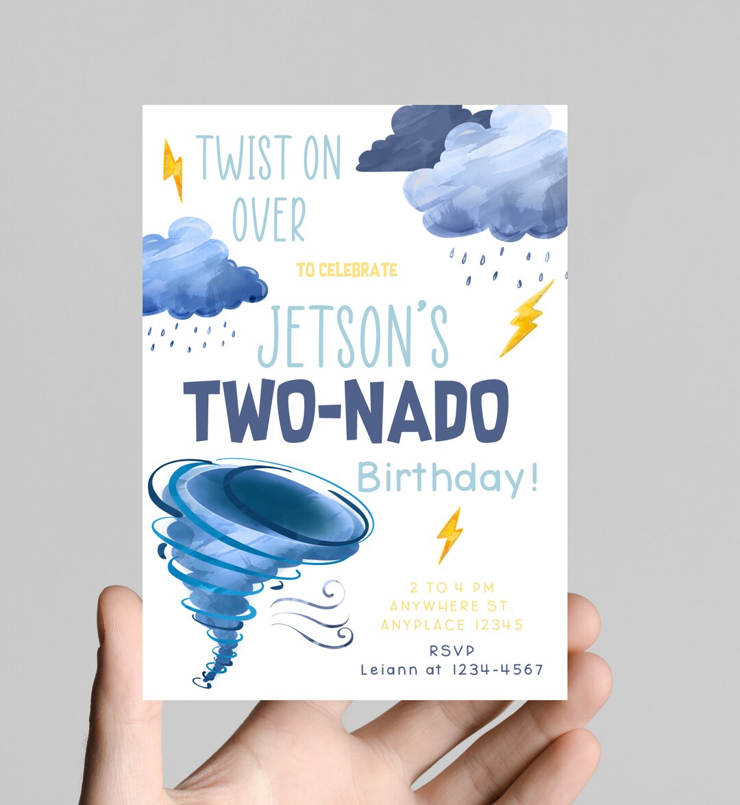 Twist on Over Storm Warning Two-nado Tornado Themed 2nd Birthday Party ...