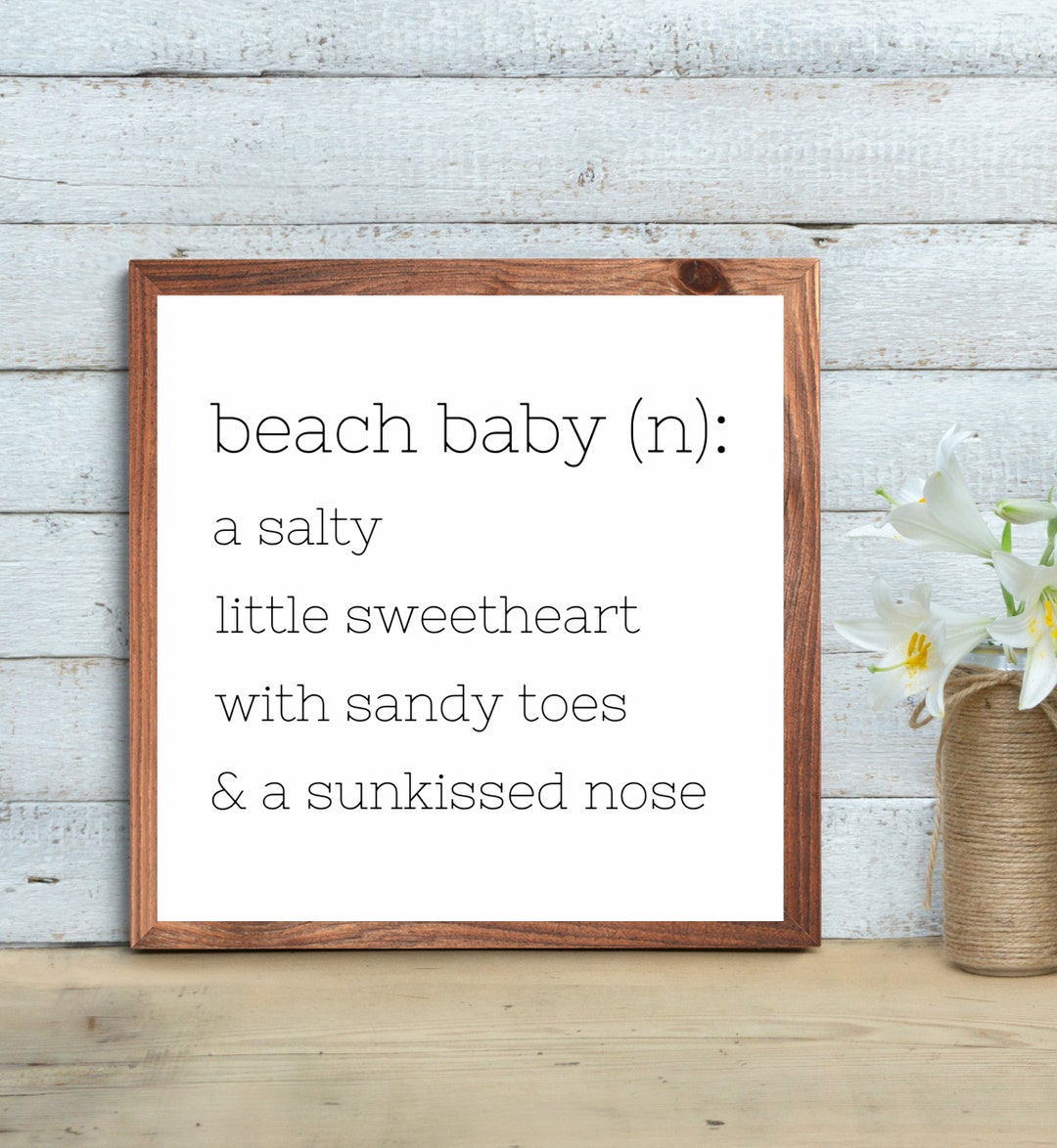 Beach Baby Wall Art, Nursery Sign, Coastal, Nautical, Beach Room or ...