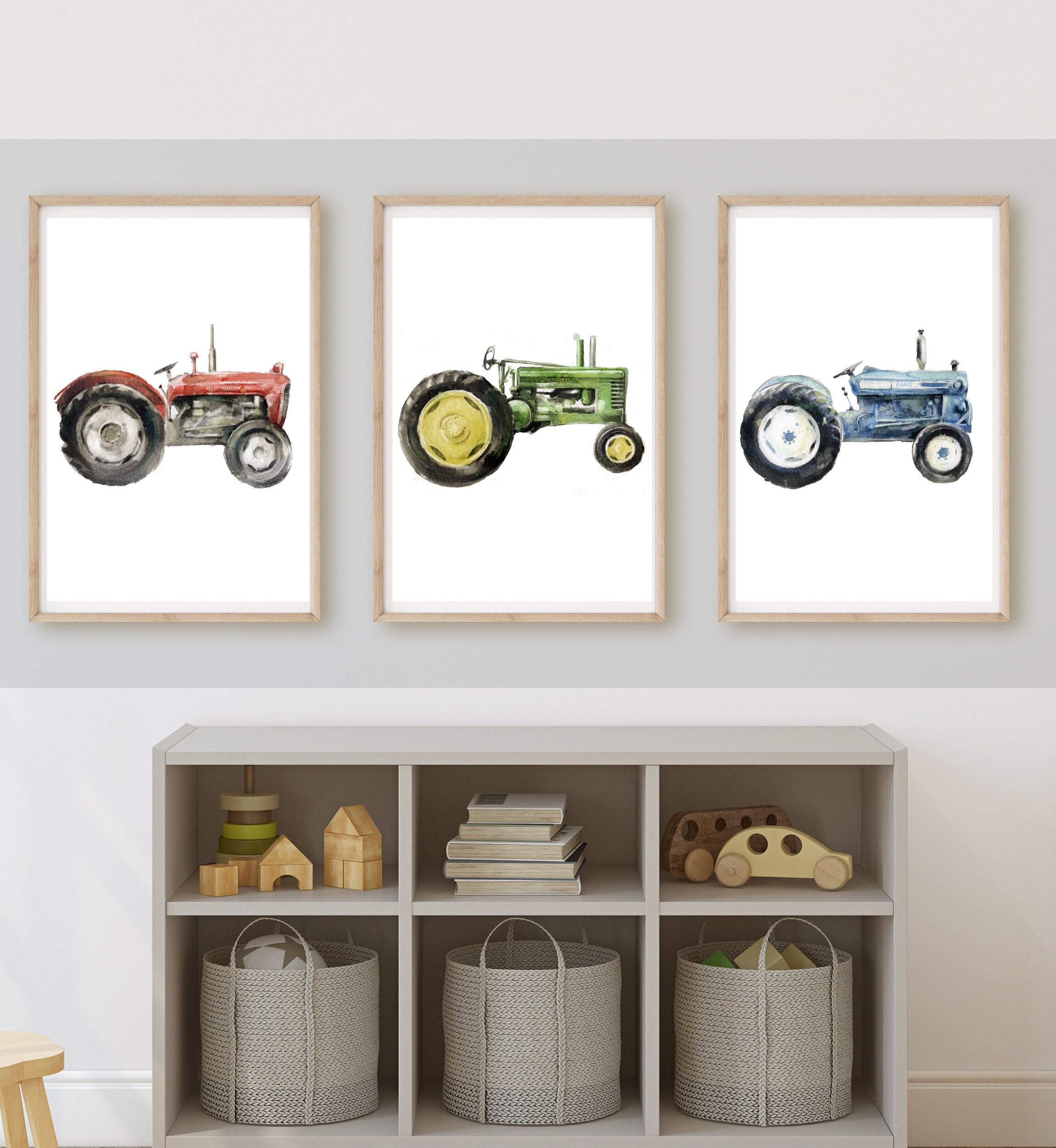 Vintage Tractor Boy Room Decor Wall Art Farm and Country - Etsy