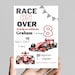 Race on Over to Celebrate, Race Car Theme Birthday Invitation, Any Age ...