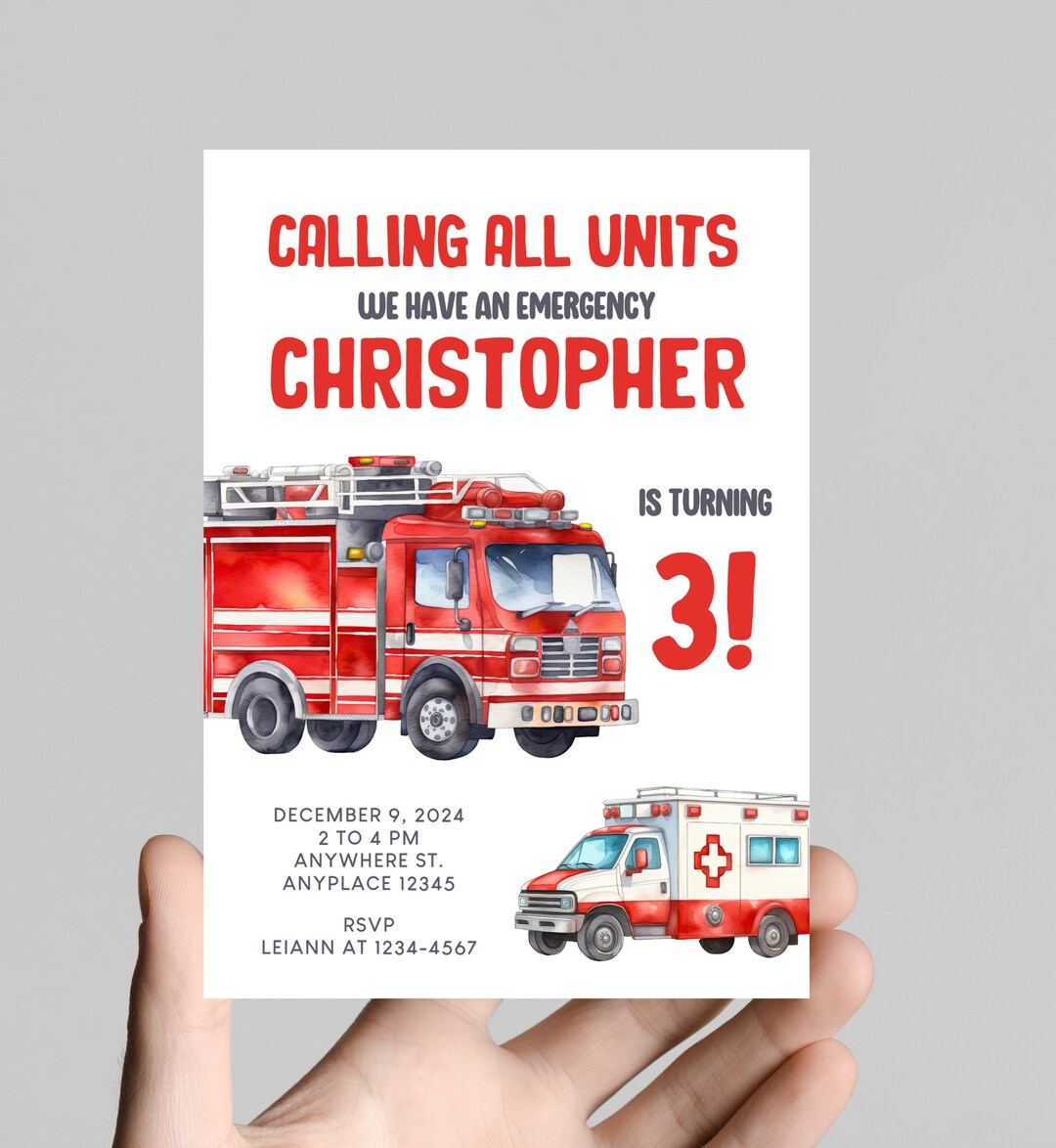 Calling All Units, Sound the Alarm and Grab Your Gear, Firs Responders ...