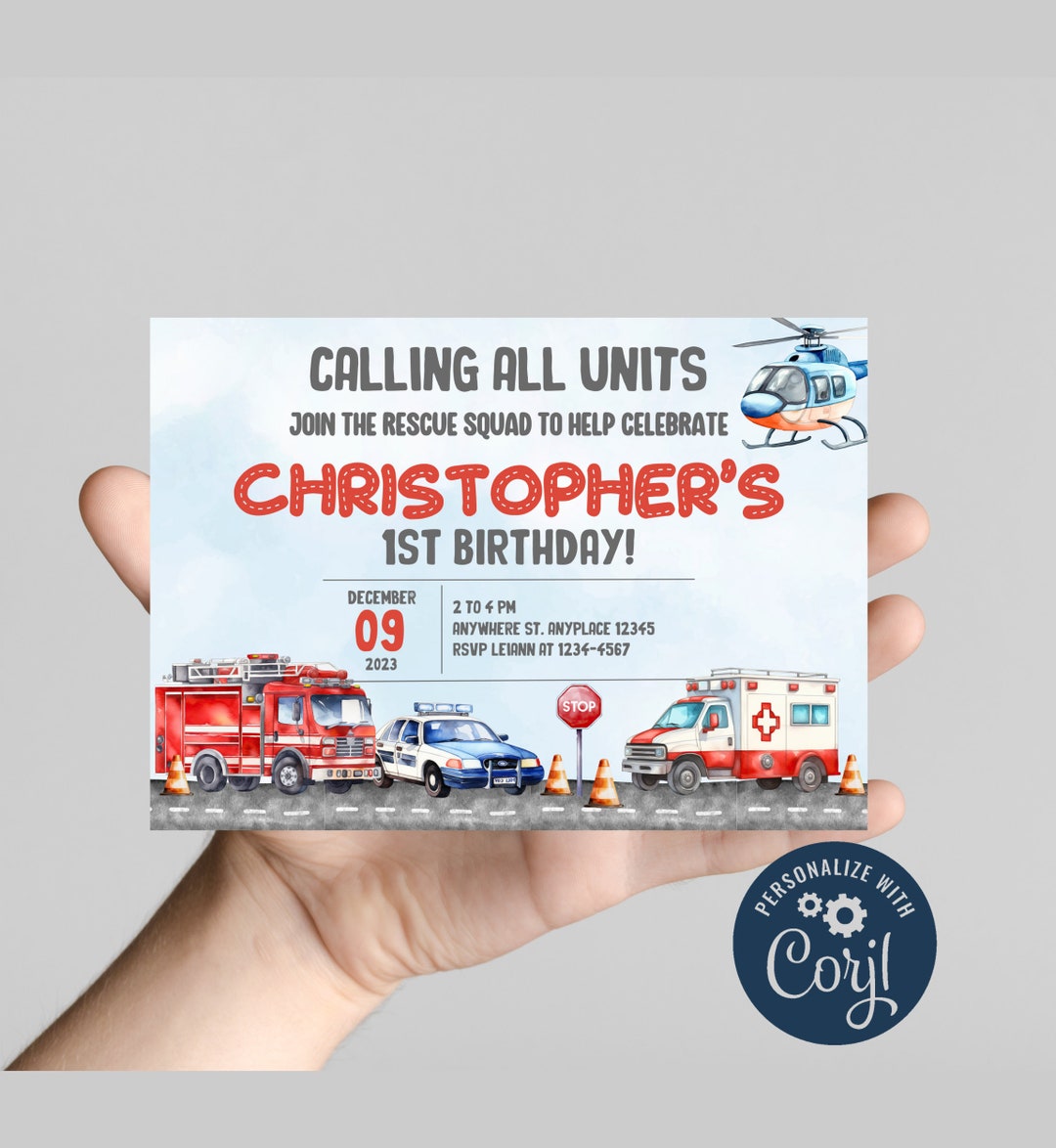 Calling All Units, Sound the Alarm and Grab Your Gear, Firs Responders ...