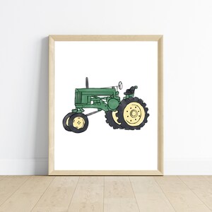 Vintage John Deere Tractor Prints, Farmhouse Nursery Decor (set of 3 ...