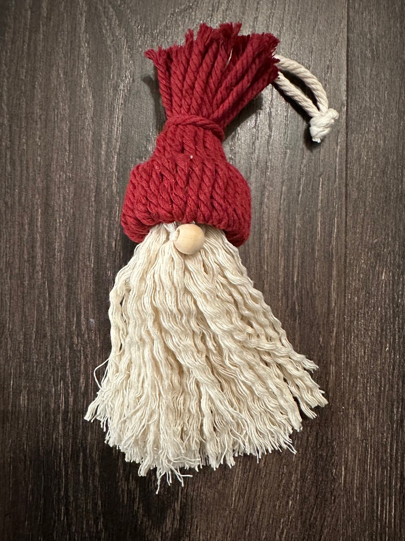 Macrame Gnome Ornaments - Etsy