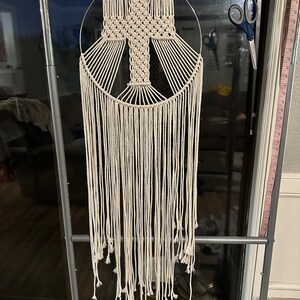 Macrame Cross Ring Wall Hanging - Etsy