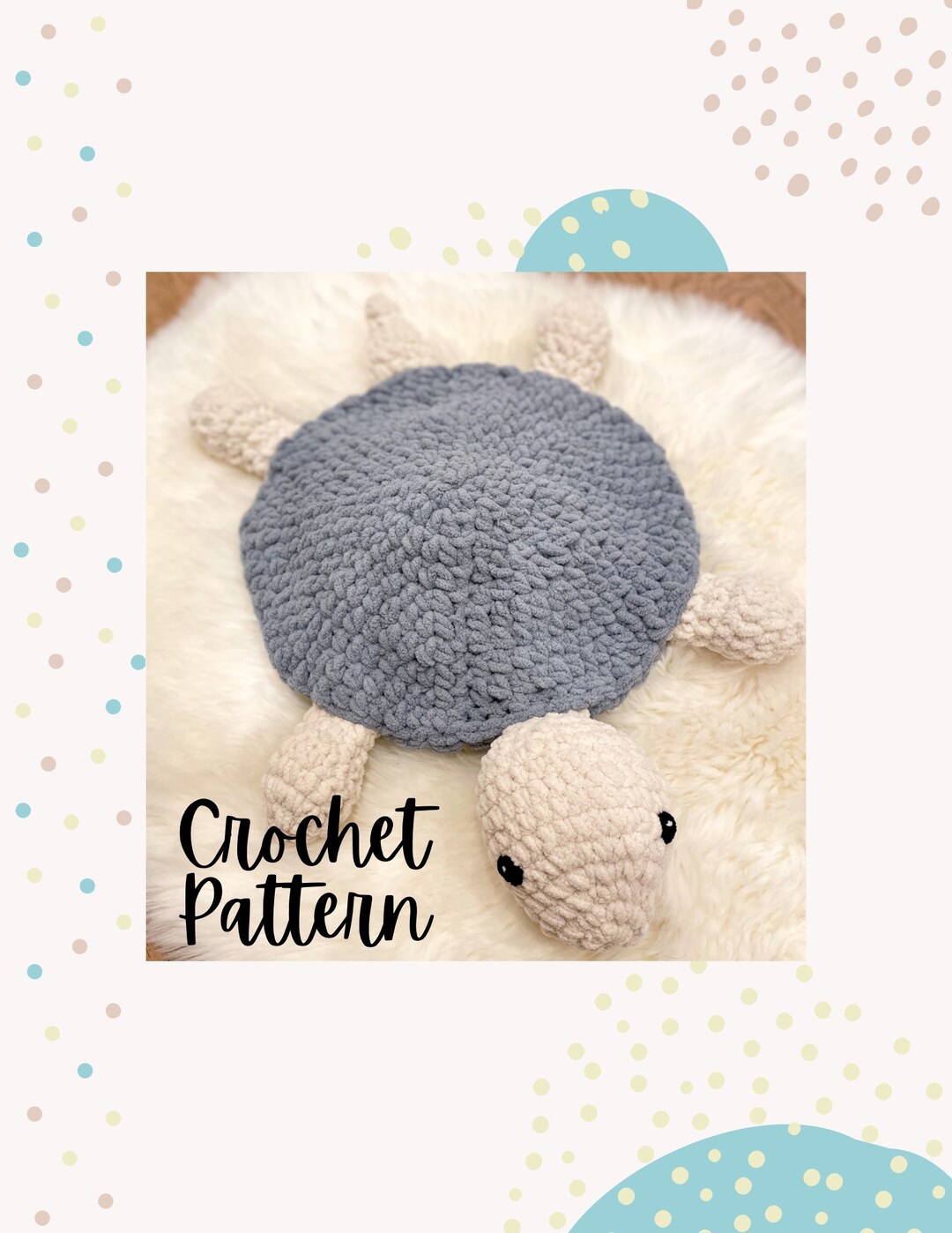 Toby Turtle Pattern - Etsy