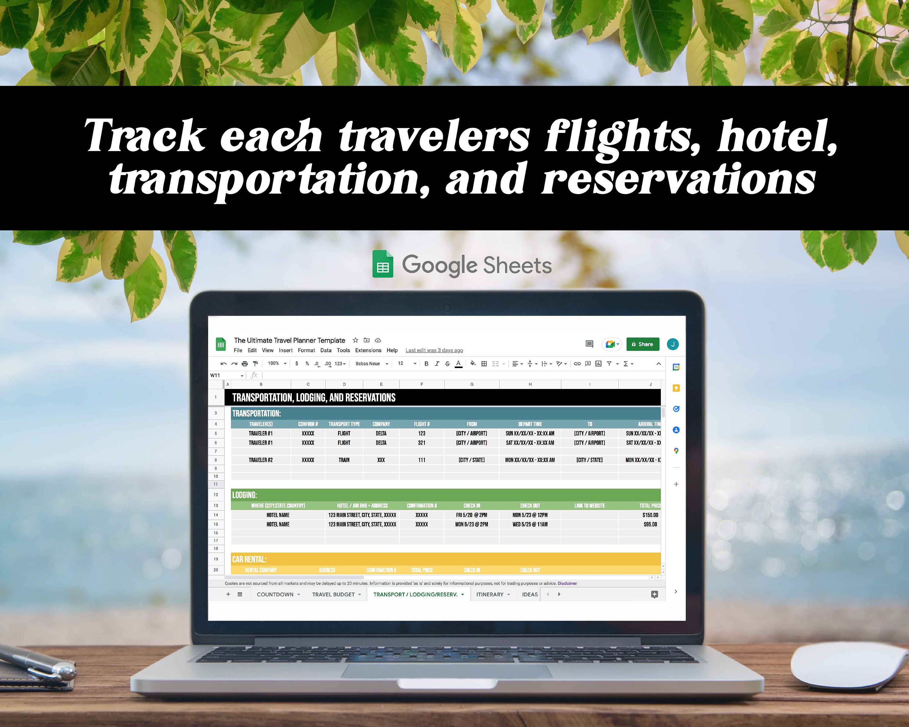 The Ultimate Digital Travel Planner - Etsy