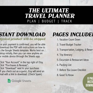 The Ultimate Digital Travel Planner - Etsy