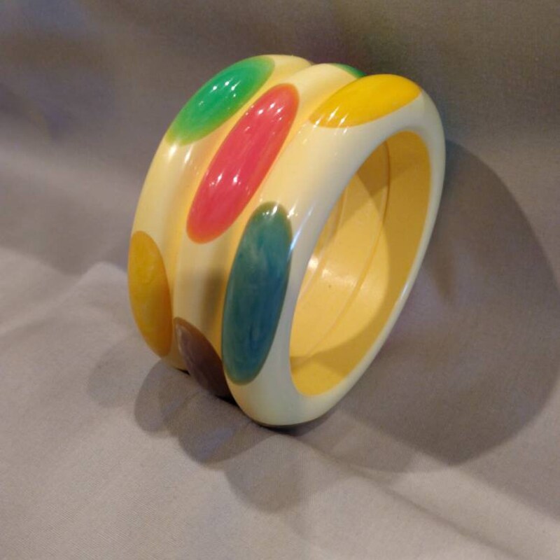 Catalin Dot Bangle - Etsy
