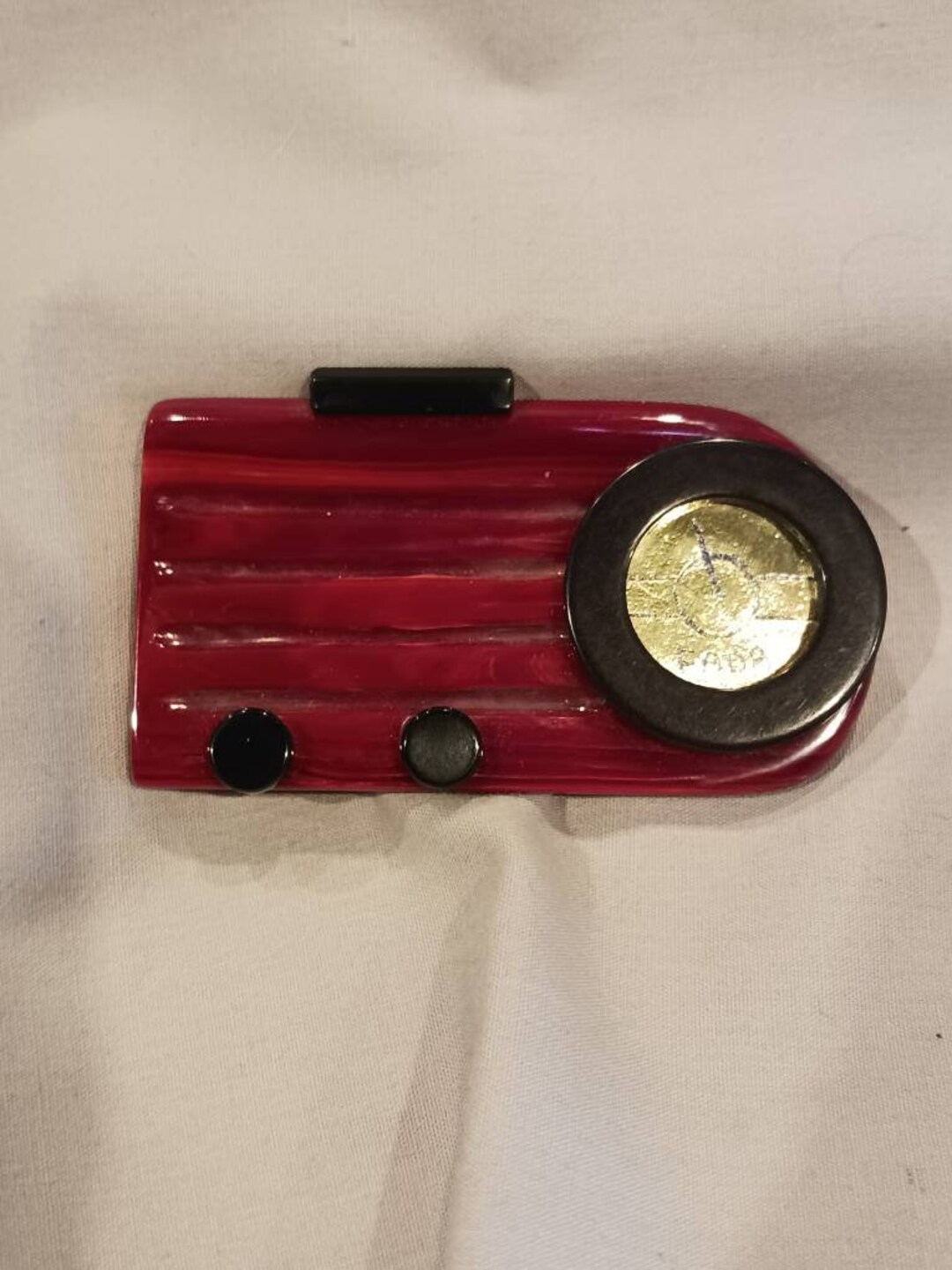 Schultz Bakelite Pin - FADA Radio Pin- Artist Signed - Etsy