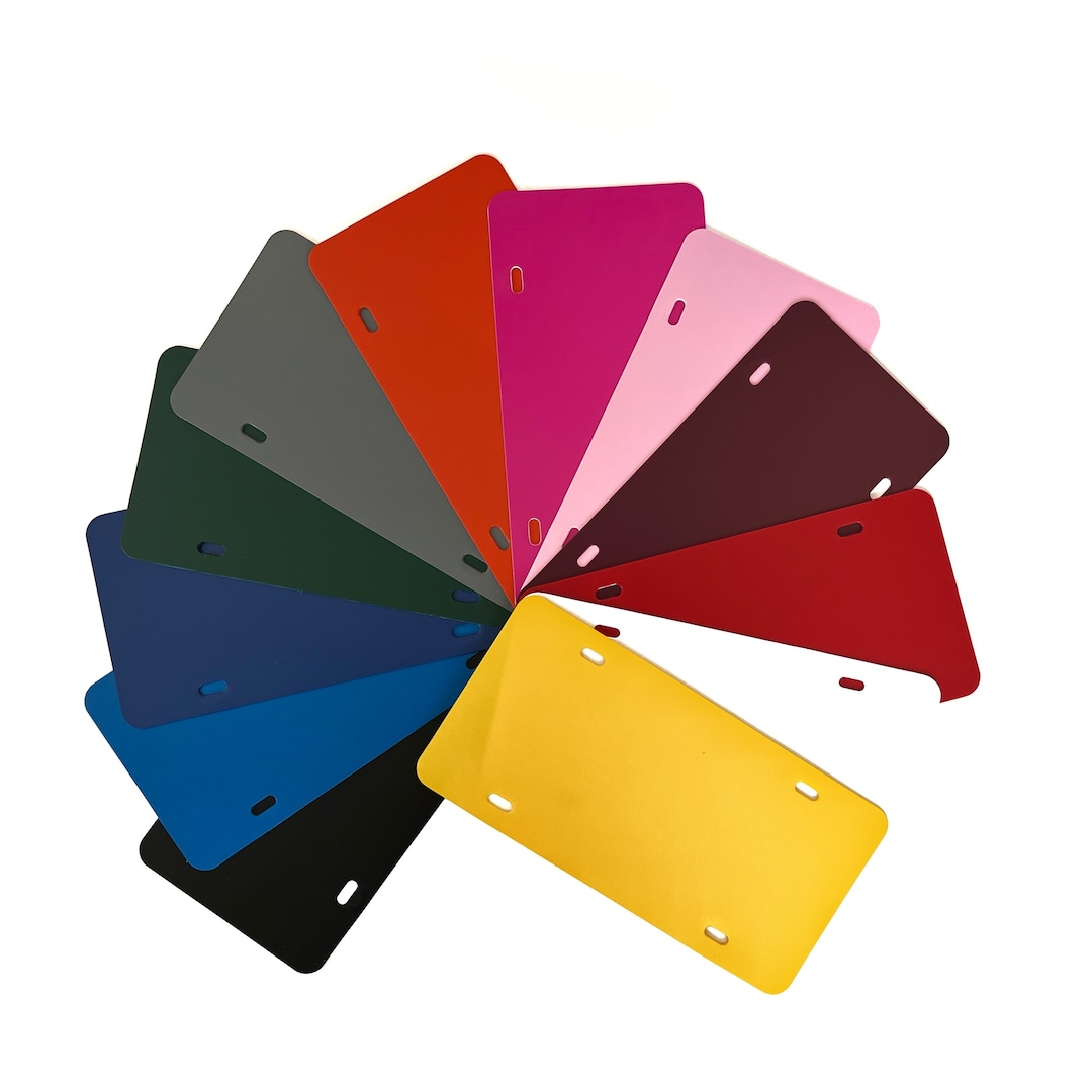 Blank License Plate for Vinyl Crafting, Customization, Decoration and ...