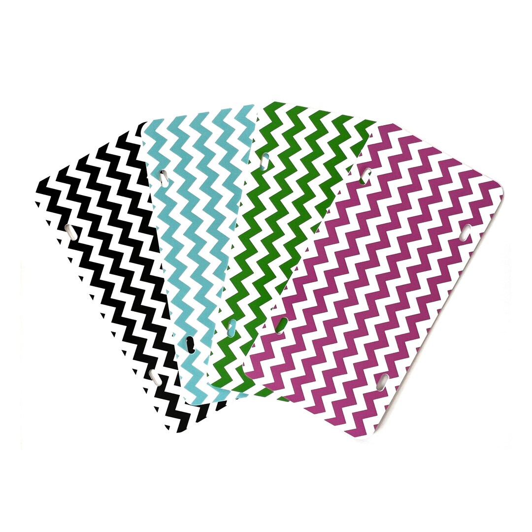 Blank Chevron License Plate for Vinyl Crafting, Customization ...