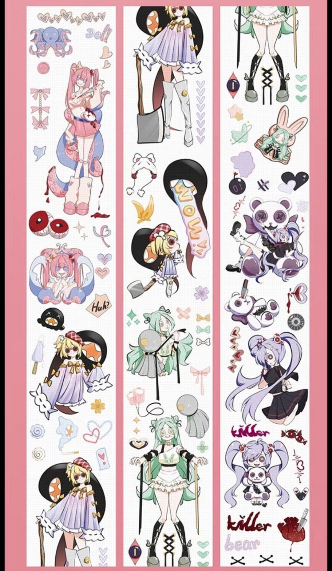Button Eye Scary Doll Clear PET Tape / Washi Tape 6x100cm - Etsy