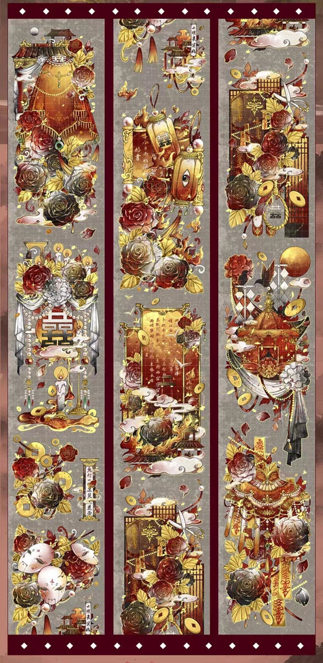 Asian Funeral Iridescent Emboss Clear PET Tape / Washi Tape 6x100cm - Etsy