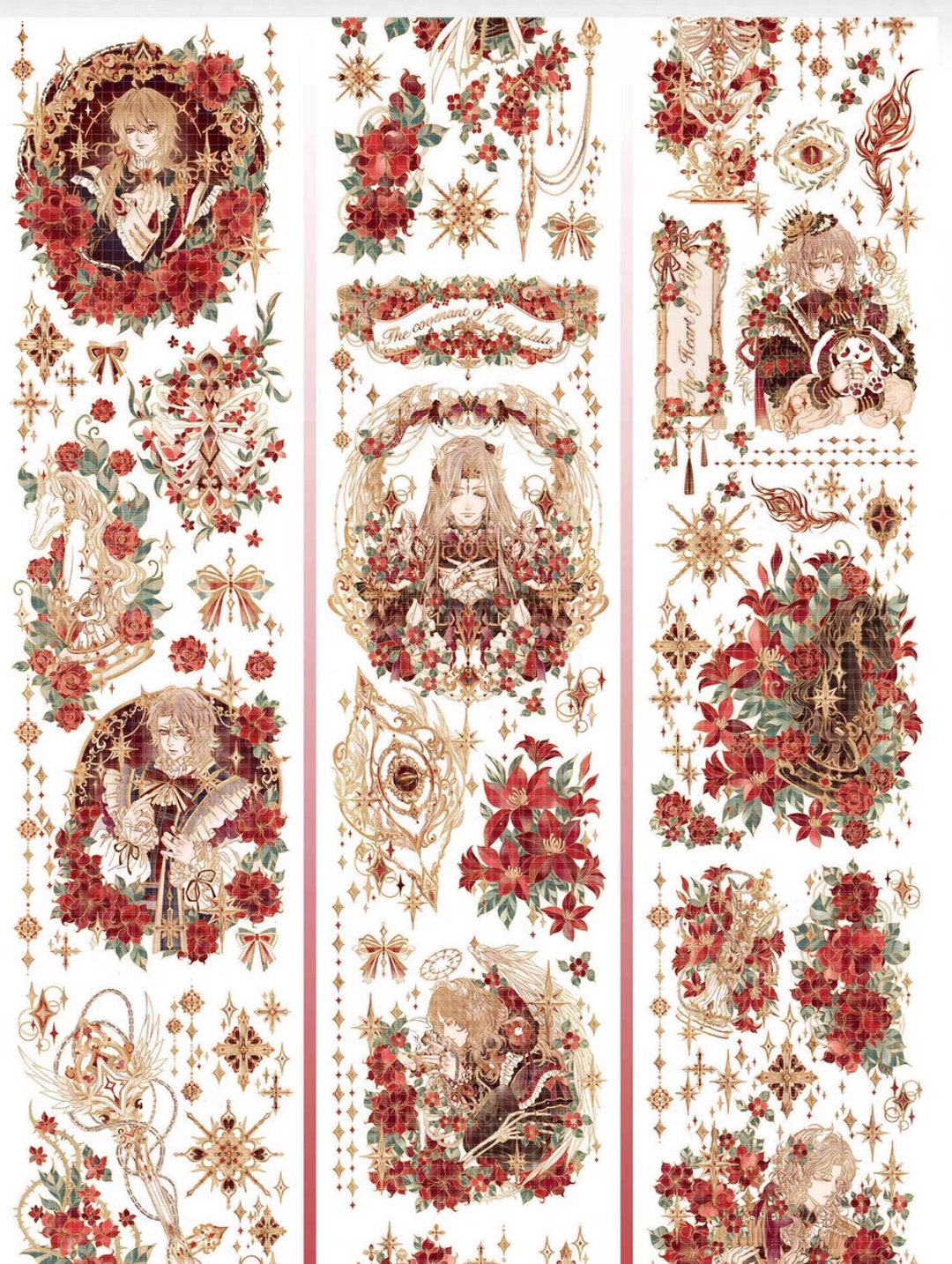 Thorn Prince Iridescent Emboss Clear PET Tape / Washi Tape 8x125cm - Etsy