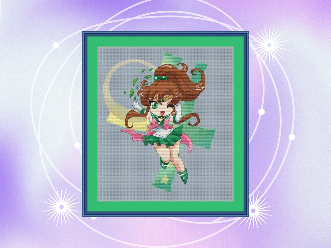Chibi Sailor Jupiter Cross Stitch Pattern Instant Download DMC - Etsy
