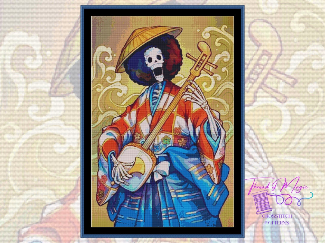 Samurai Brook One Piece Supersize Cross Stitch Pattern PDF - Etsy