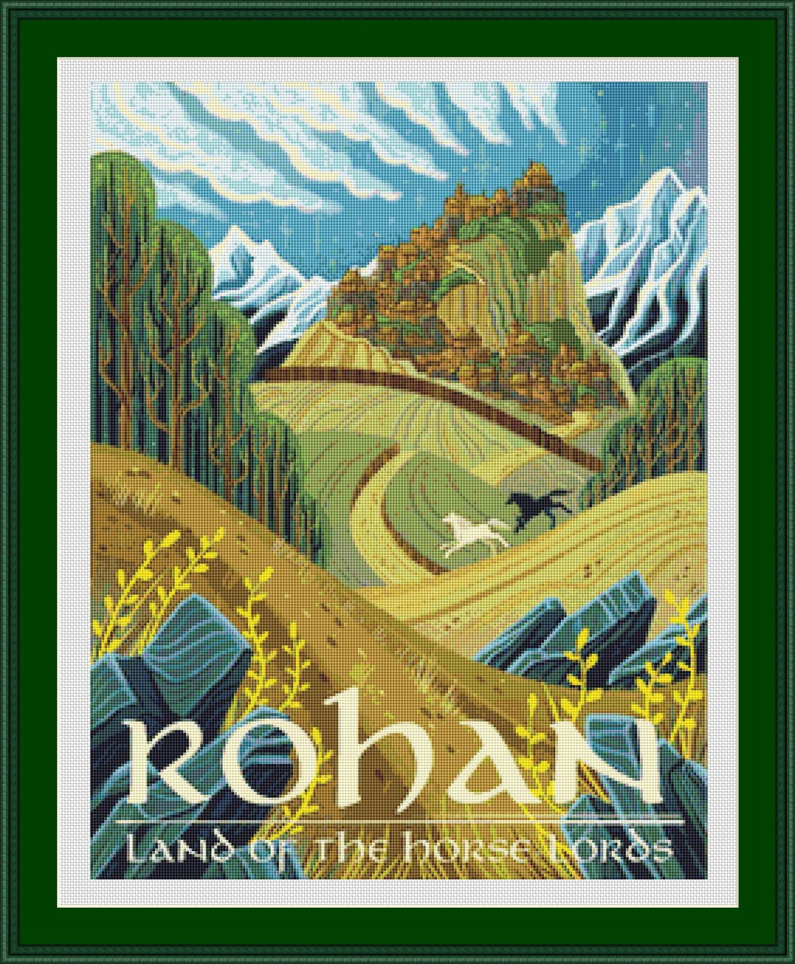 Rohan Landscape Supersize Cross Stitch Pattern PDF File - Etsy