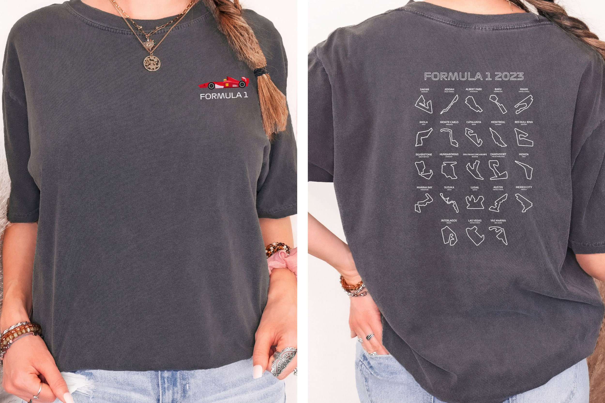 Formula 1 Circuit Shirt, F1 Tracks Tshirt, Formula 1 2023 Season Tee ...