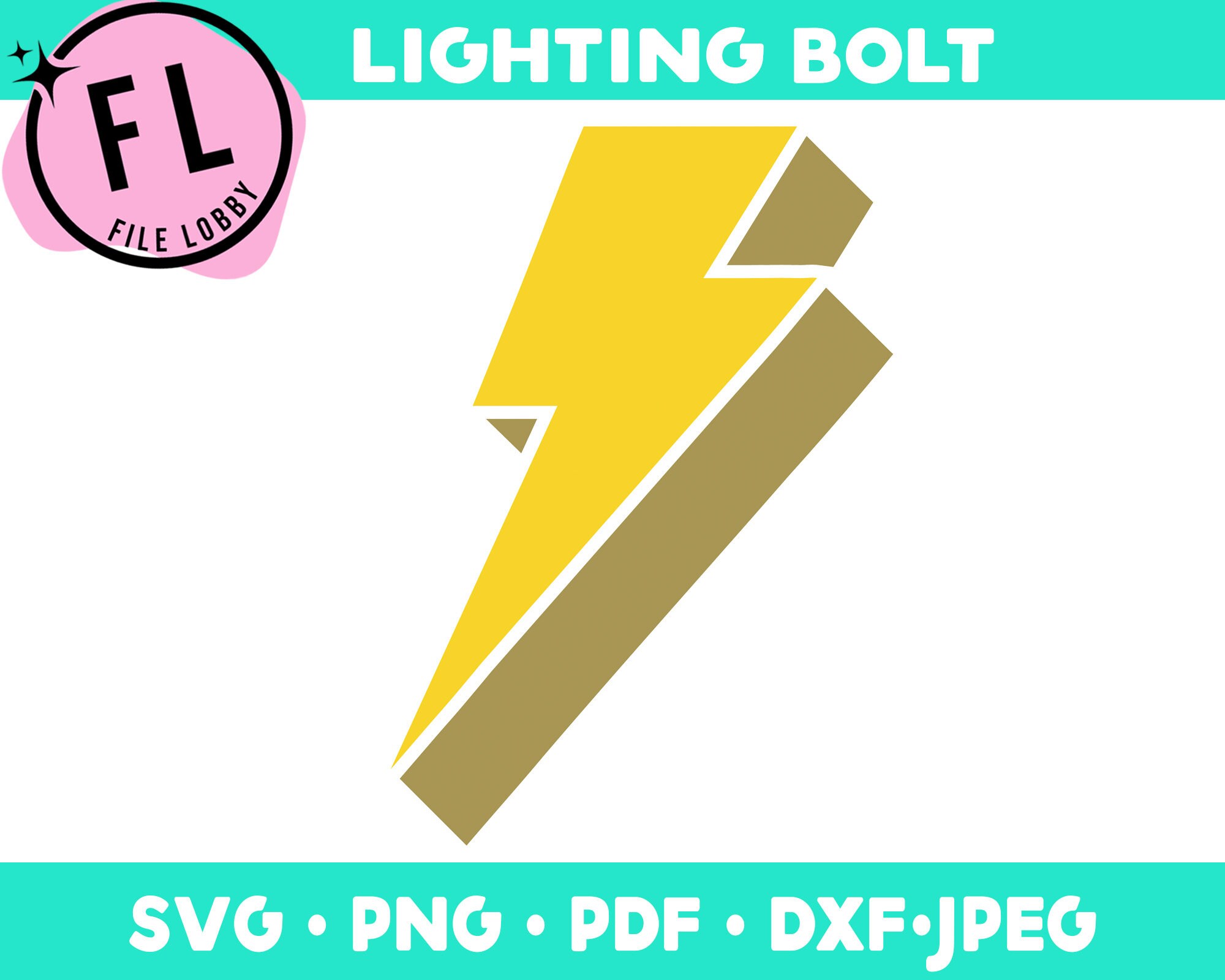 Lightning Bolt PNG, Lightning Bolt Cut File, Thunder Svg - Etsy