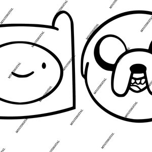 Adventure Time Svg Digital Art Sticker Vector Instant Download ...