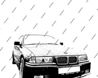 Bmw E36 Png - Etsy