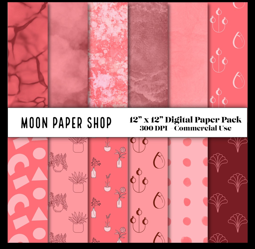 Mauve Textures & Patterns 12 Pack Instant Download - Etsy