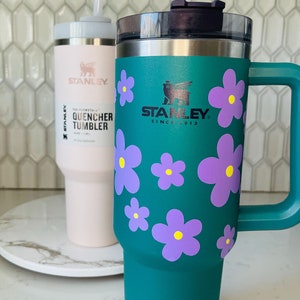 Stanley Cup Vinyl Decal Wrap Daisy Designs Vibrant Color - Etsy