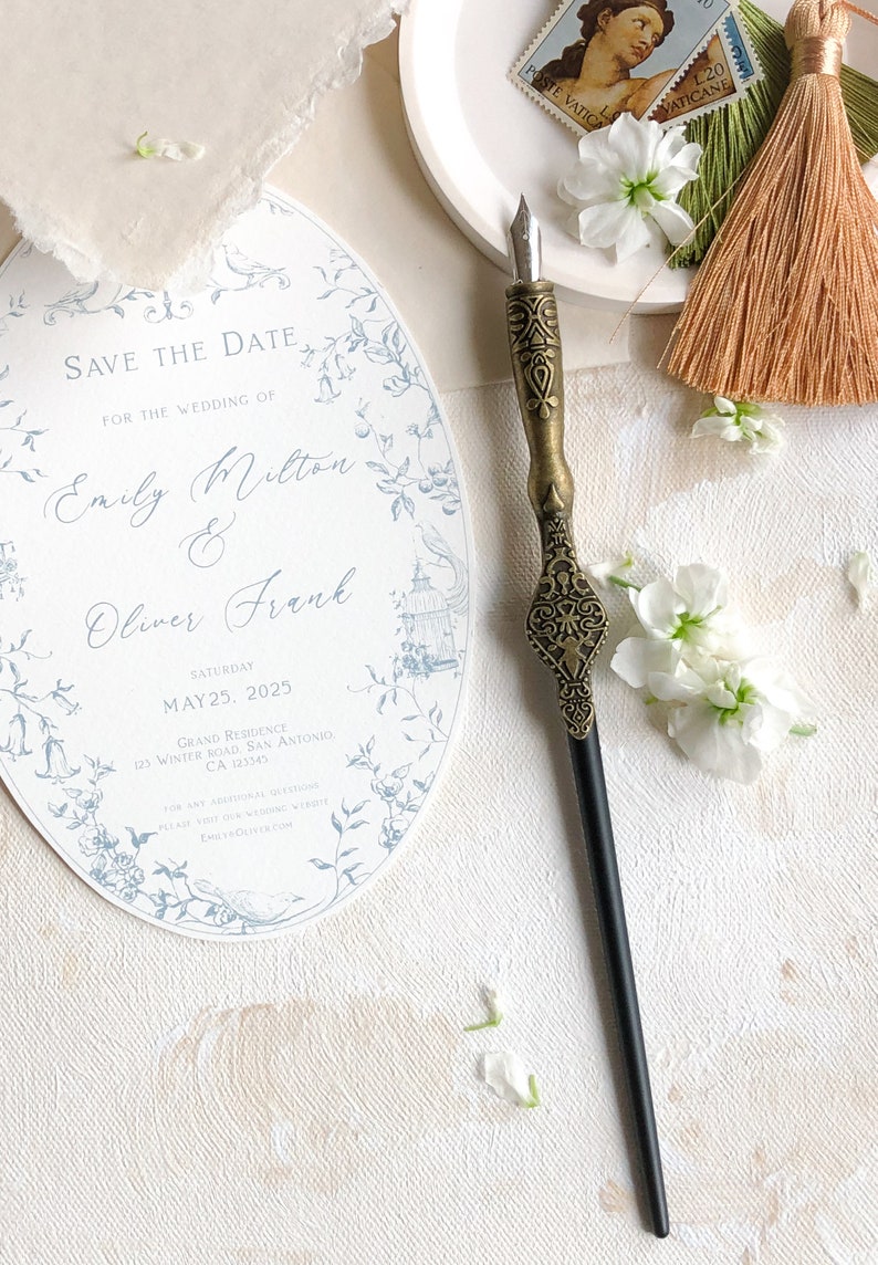 Antique Gold Calligraphy Pen ~ Fine Art Wedding Photography Flat Lay ...