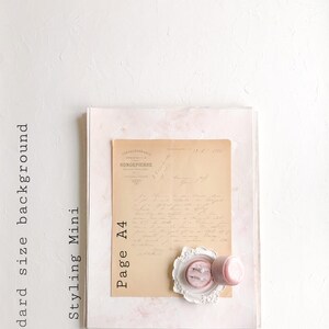 STYLING MINI Mat Ivory CREAM Handpainted Photography Background Canvas ...