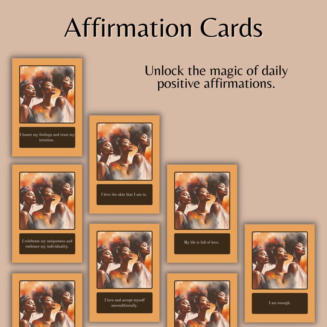 Digital Positive Affirmation Cards ,self-care, Printable Affirmation ...