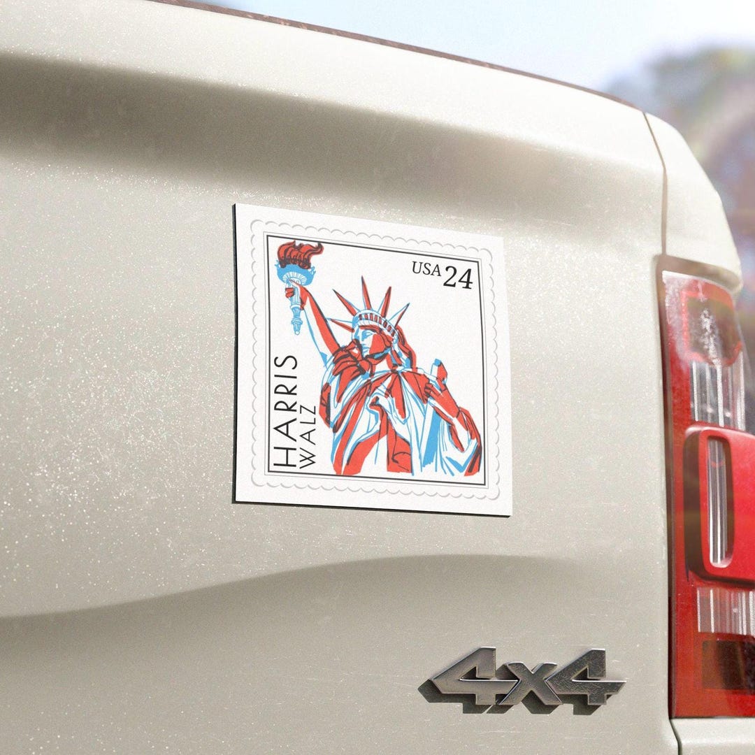 Kamala Harris Tim Walz 2024 US Election Car Magnet Aesthetic Democrat ...