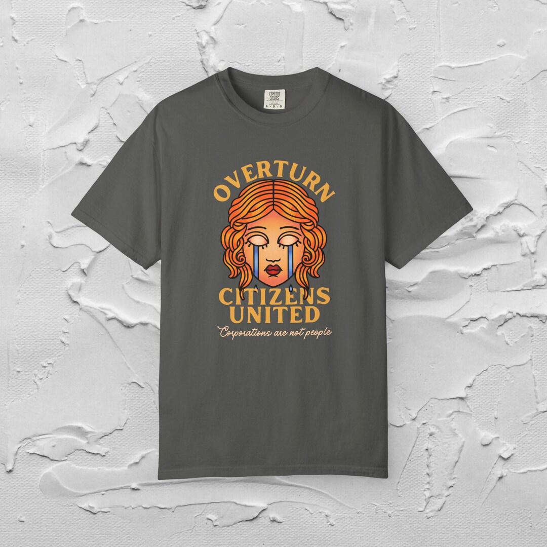 Citizens United Graphic Tee With Tattoo Art Political Statement T-shirt ...