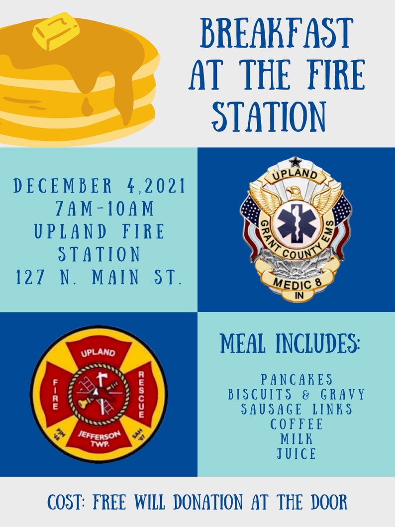 Breakfast @ the Fire Station Flyer - Etsy