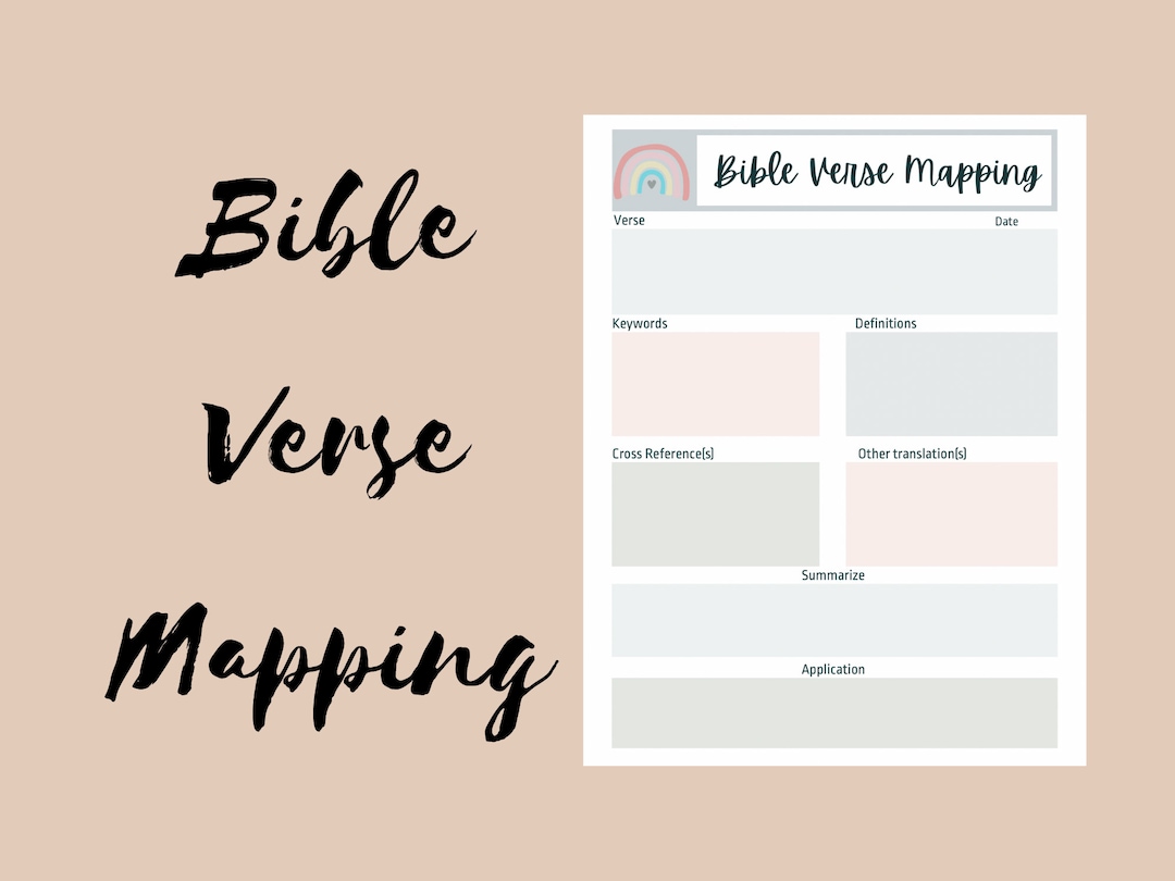 Verse Mapping | Bible Verse Mapping | Scripture Verse Mapping | Bible ...