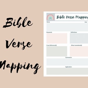 Sermon Notes and Bible Study Bundle | Bible Study Notes | Verse Mapping ...