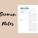 Sermon Notes and Bible Study Bundle | Bible Study Notes | Verse Mapping ...