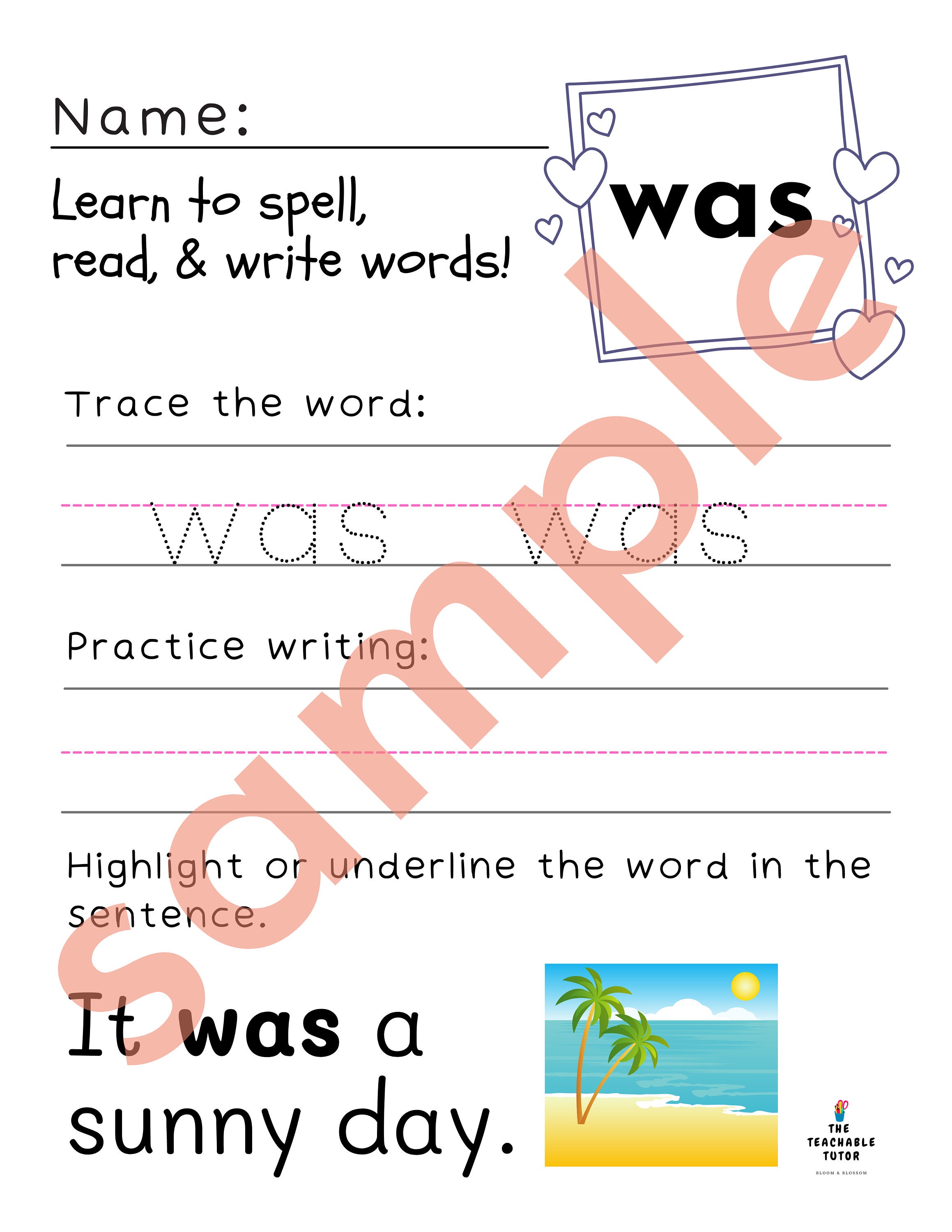 25 More Primary Words for Beginning Readers and Writers - Etsy