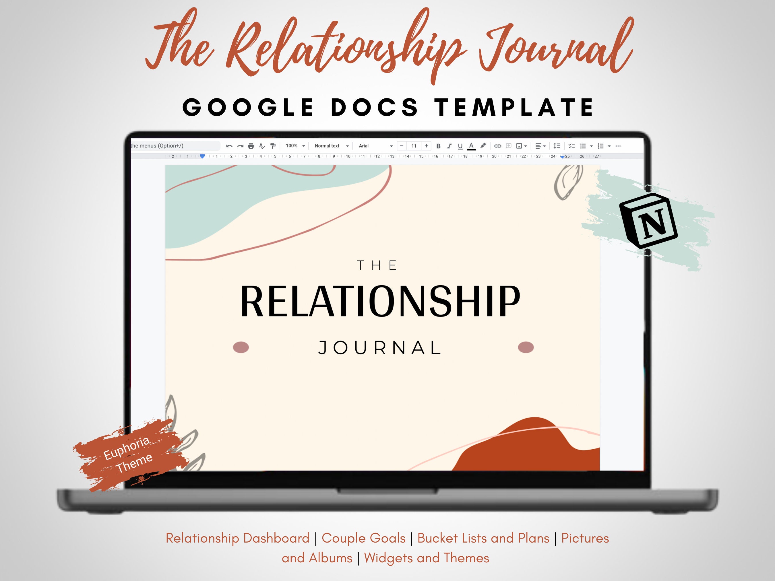 Google Docs Relationship Journal | Relationship Management Journal and ...