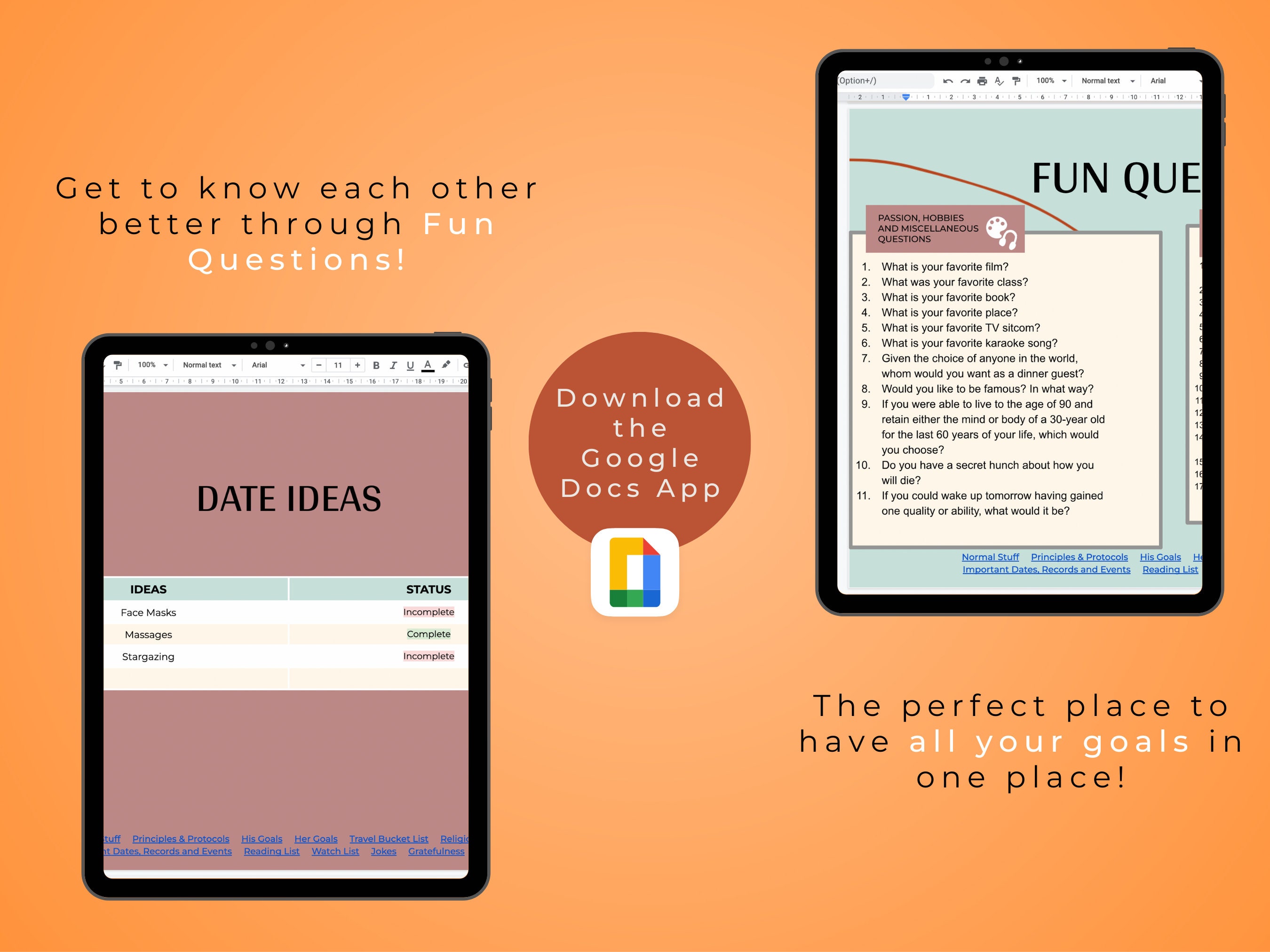 Google Docs Relationship Journal | Relationship Management Journal and ...