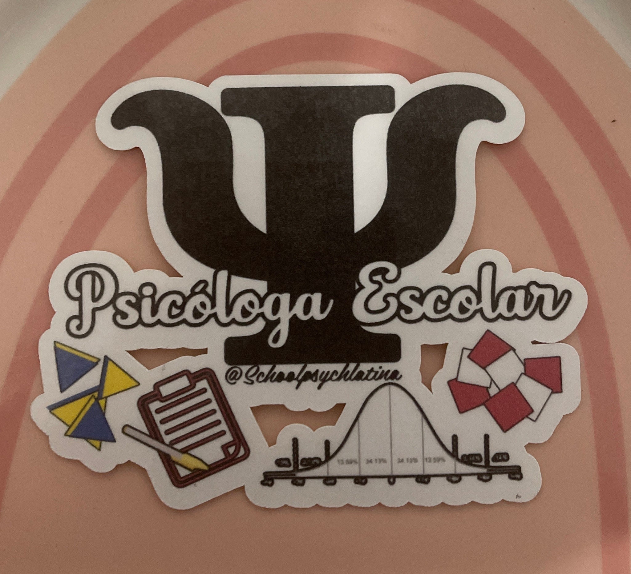 Psicóloga/psicólogo Escolar Sticker in Neutral Tones - Etsy