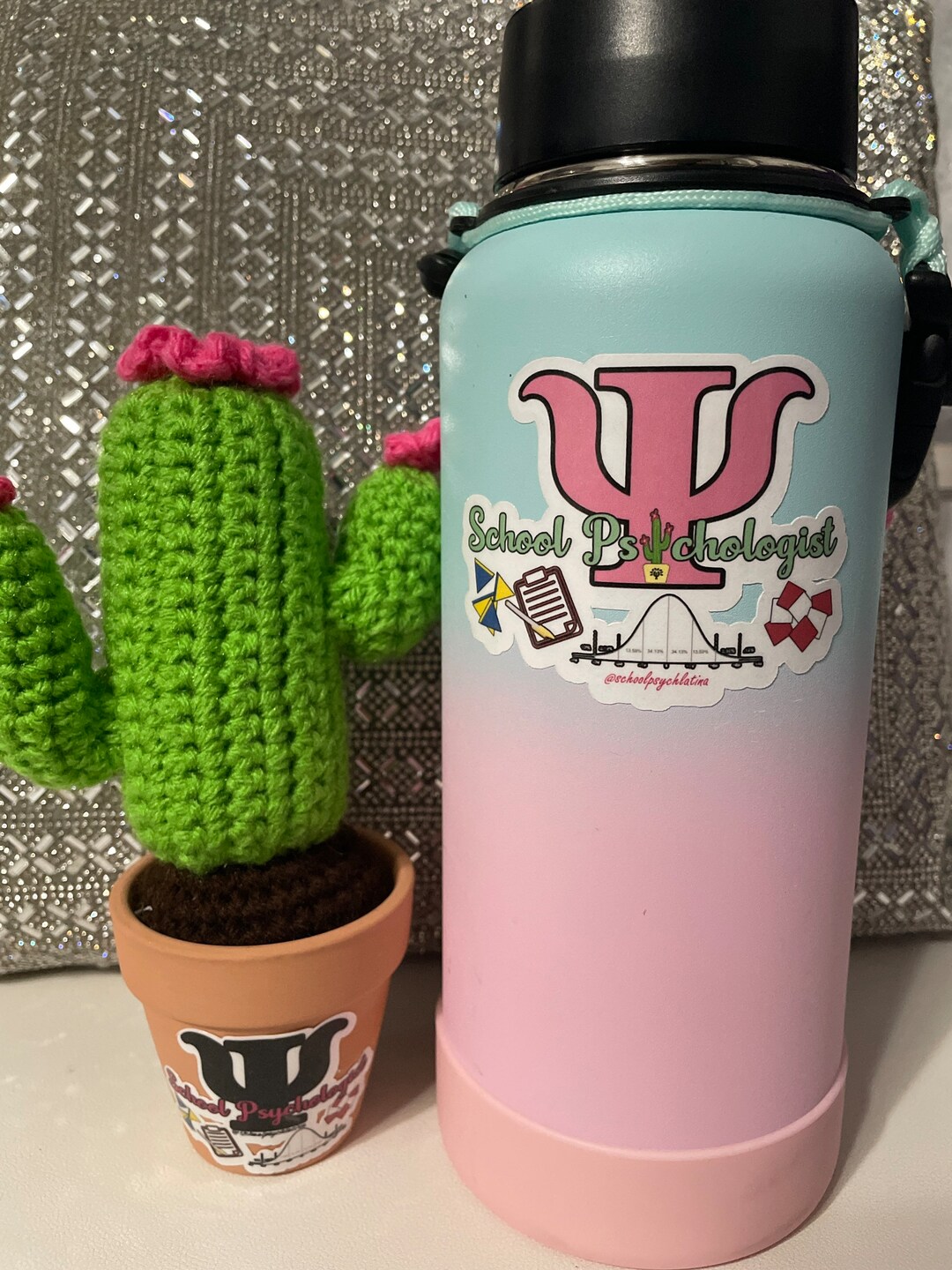 School Psychologist Sticker W/cactus Logo - Etsy