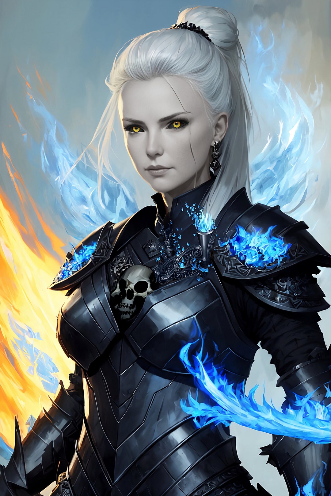 Digital Artwork Female Shadowknight Everquest Warrior - Etsy