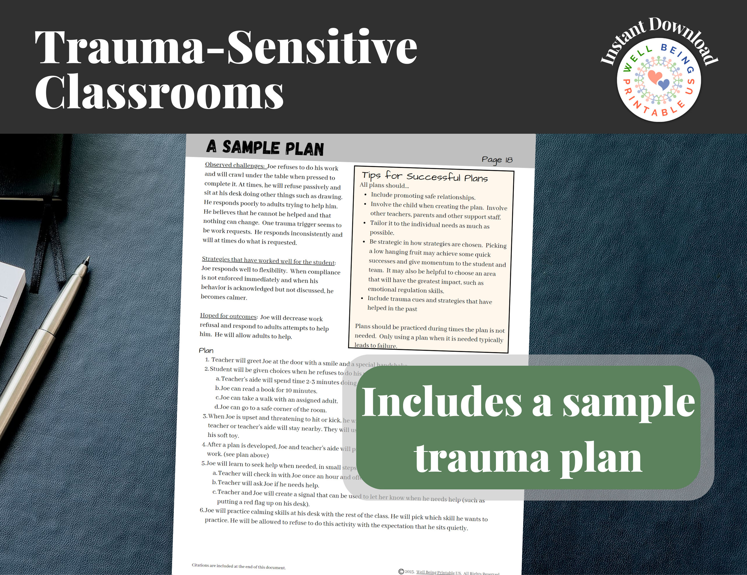 Trauma Informed Classrooms CBT Therapy Tool Mental Health - Etsy