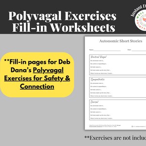 Polyvagal Theory Exercises Worksheets | Neuroception - Etsy UK