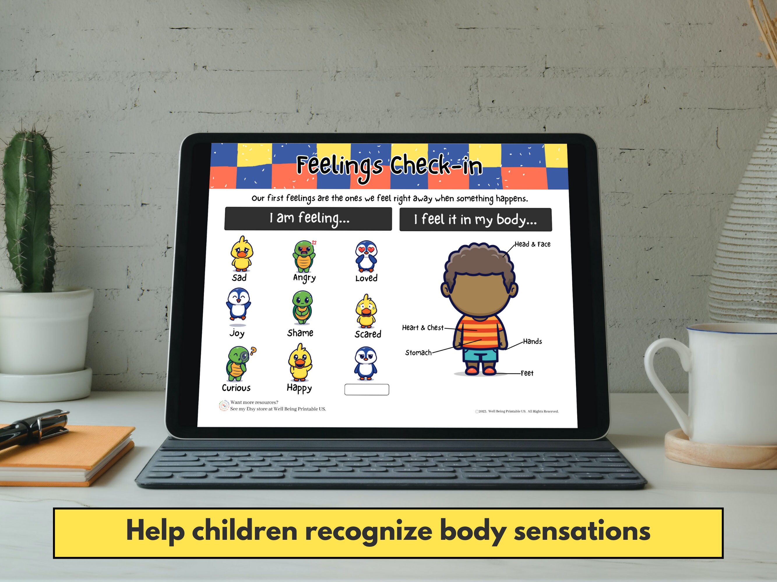 Feelings Check-in, Worksheets for SEL Mental Health Digital Downloads ...