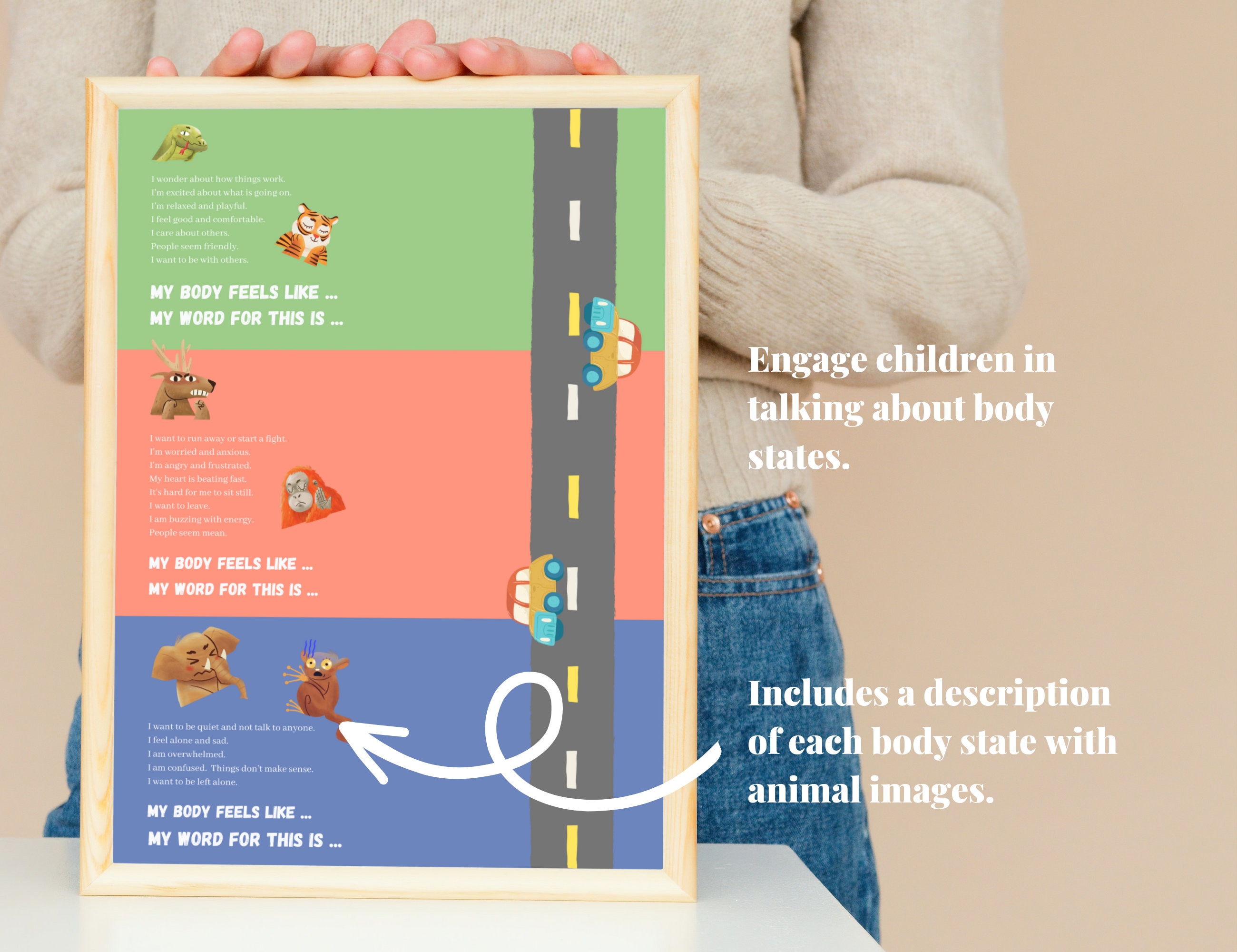 Polyvagal Theory for Kids With Ladder Mental Health Poster | Mental ...