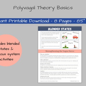 Polyvagal Theory Basics Infographic Neuroception ANS - Etsy