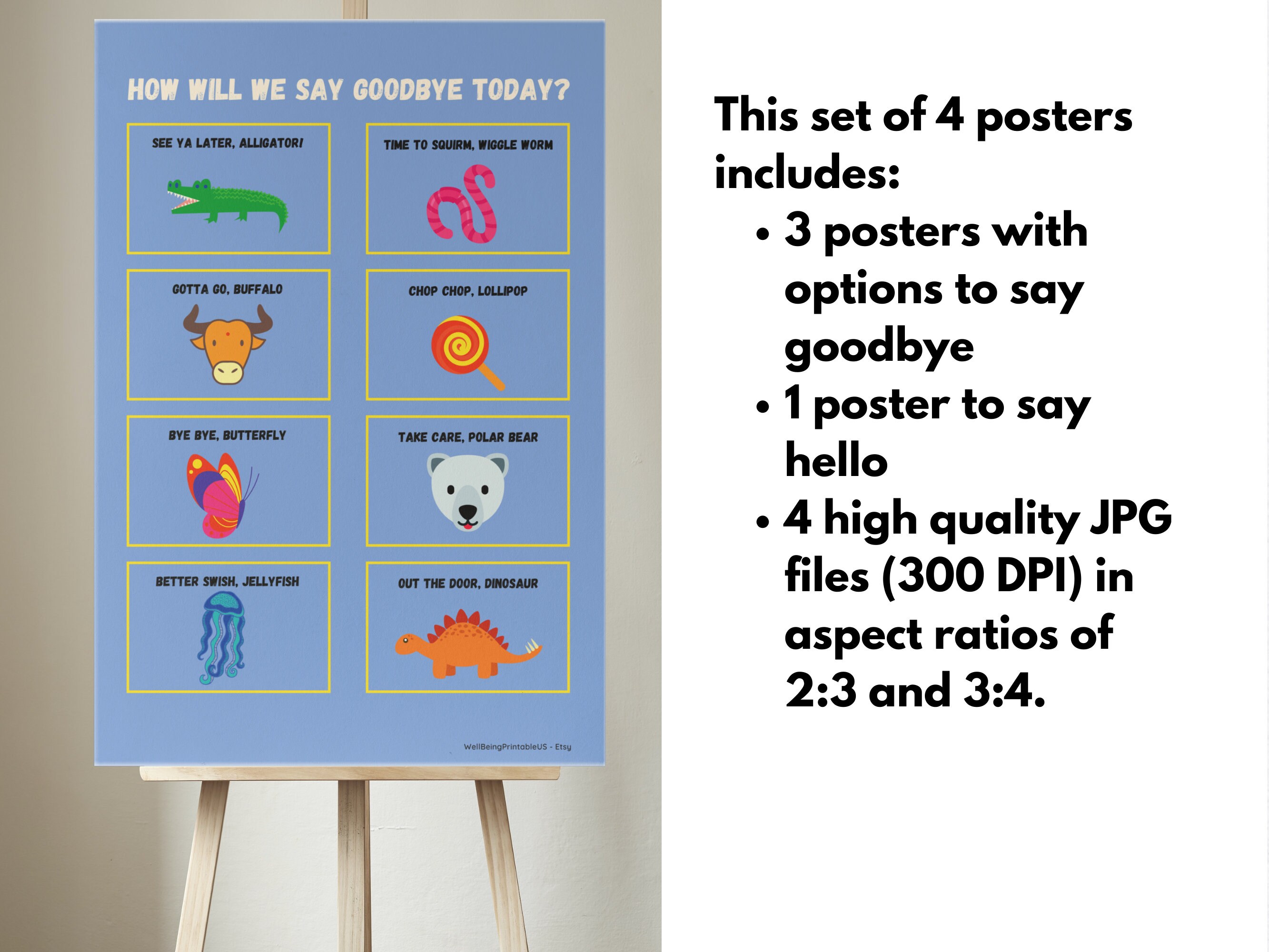 Therapy Office Decor, Kids Poster Mental Health Digital Downloads ...
