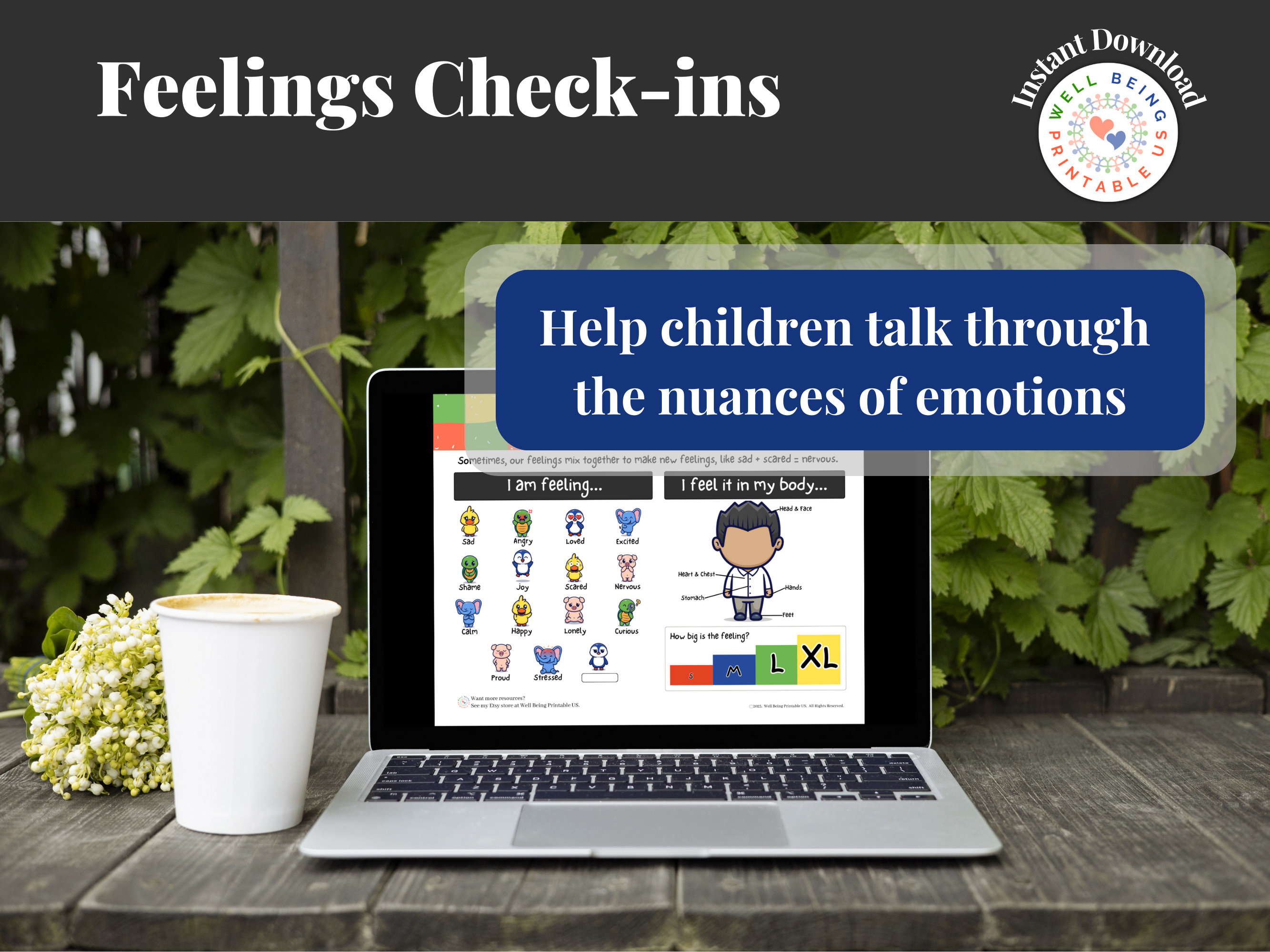 Diverse Feelings Check-in, Worksheets for SEL | Mental Health Digital ...